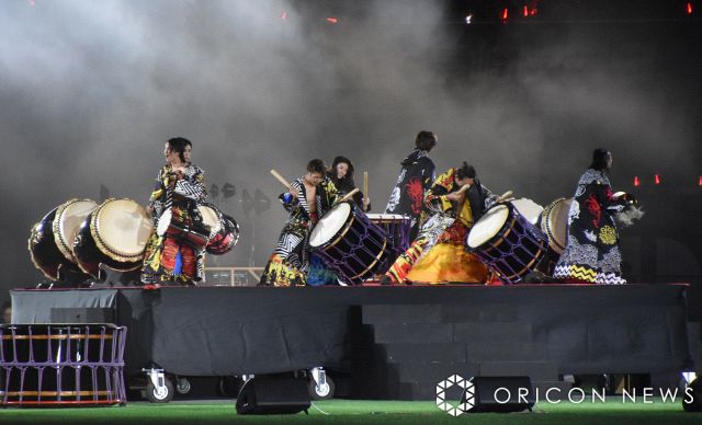 DRUM TAO、迫力満点のパフォーマンスで魅了 『鷹祭 SUMMER BOOST』試合後に：山陽新聞デジタル｜さんデジ